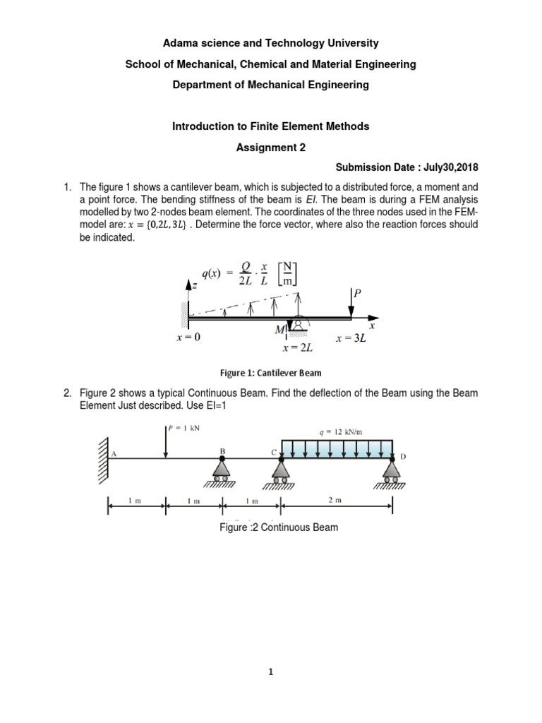 FEM Assignment | PDF