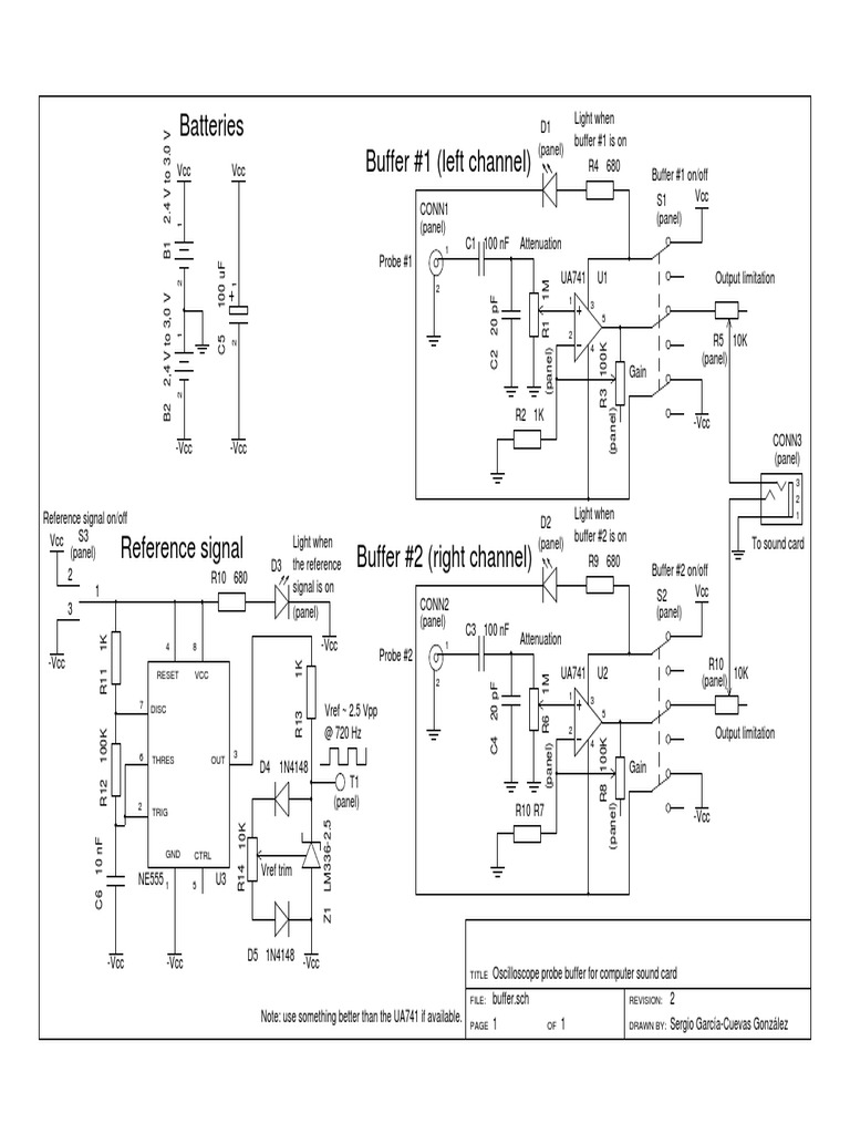 Buffer #1 (Left Channel) Batteries | PDF | Electrical Engineering ...