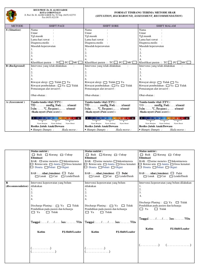 Format Timbang Terima Metode Sbar | PDF