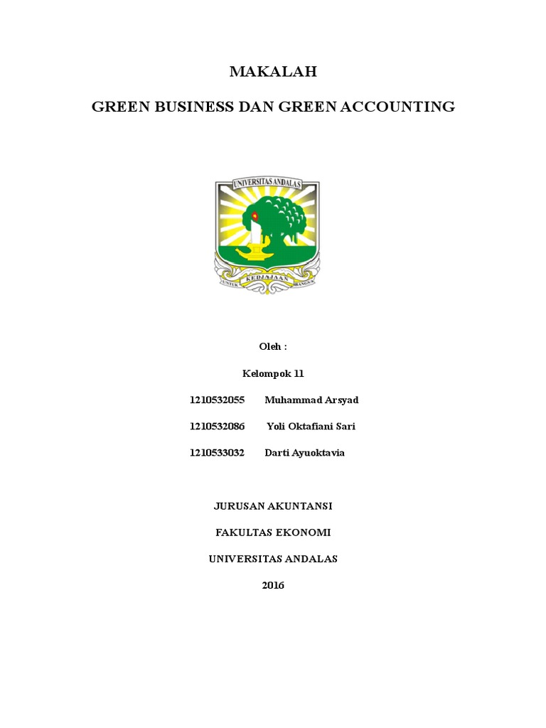 Green Business and Green Accounting | PDF