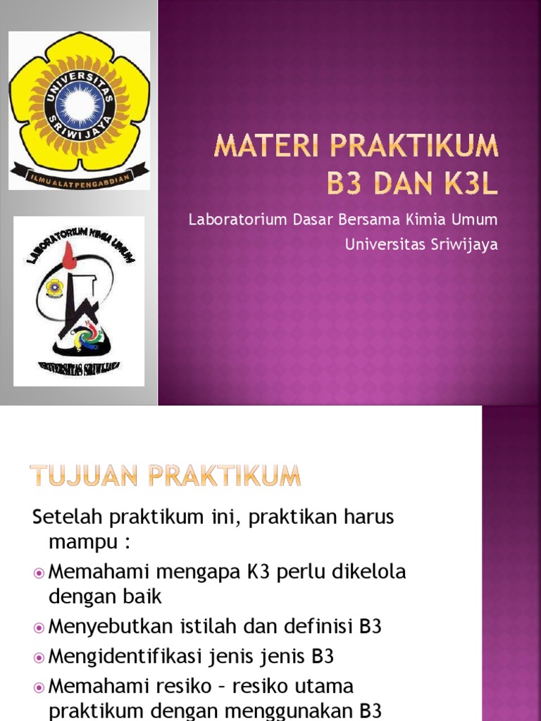 Materi Praktikum B3 Dan K3L | PDF
