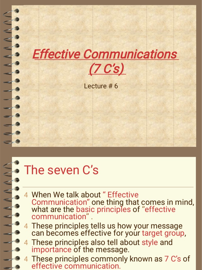 7 C of Effective Business Communication | PDF | Communication ...