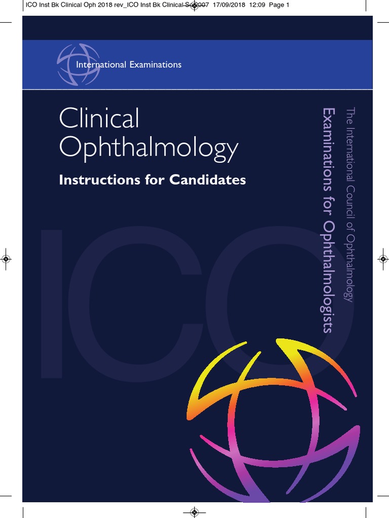 ICO Clinical Ophthalmology Exam Guide | PDF | Ophthalmology | Human Eye