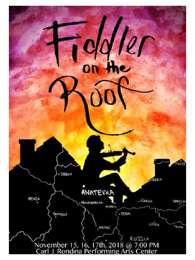 Fiddler On The Roof Program | PDF | Performing Arts | Leisure
