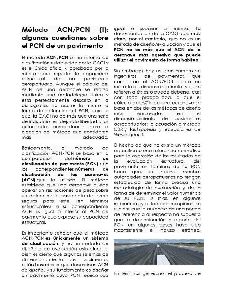 Método ACN PCN | PDF | Aeronave | Science