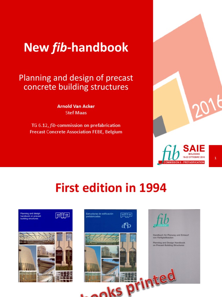 Fib Handbook | PDF | Precast Concrete | Beam (Structure)