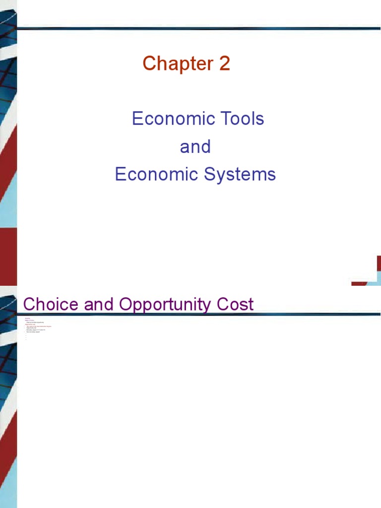 Economic Tools and Economic Systems | PDF | Economics | Economies