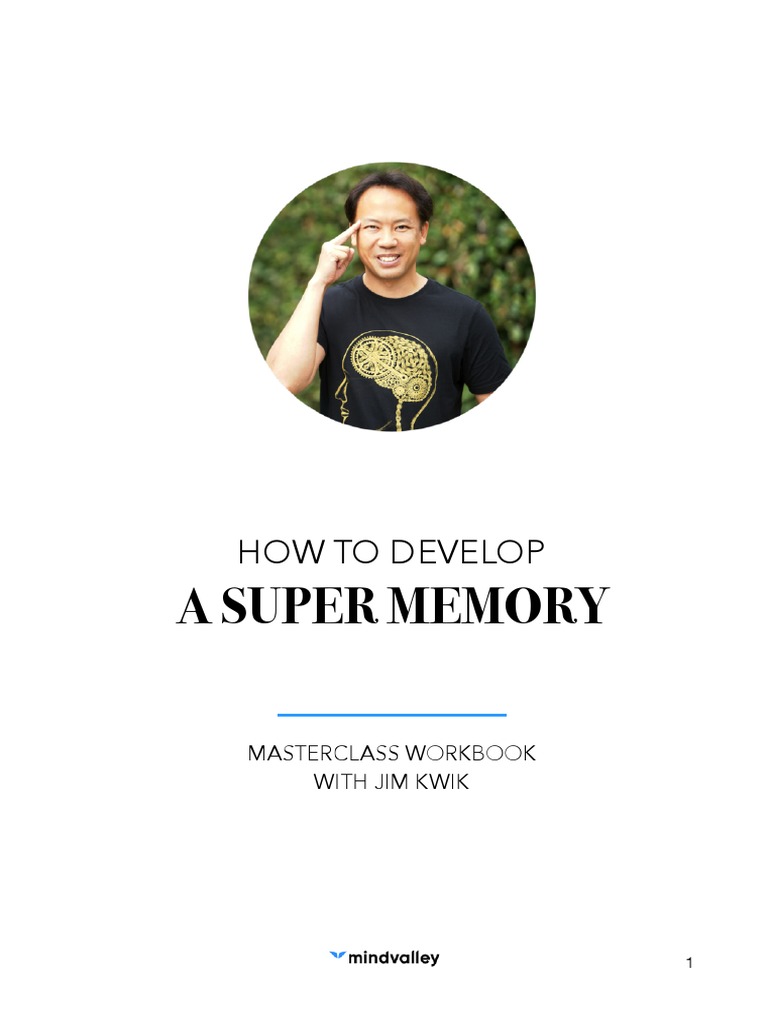 Masterclass Workbook for Super Memory | PDF | Memory | Learning