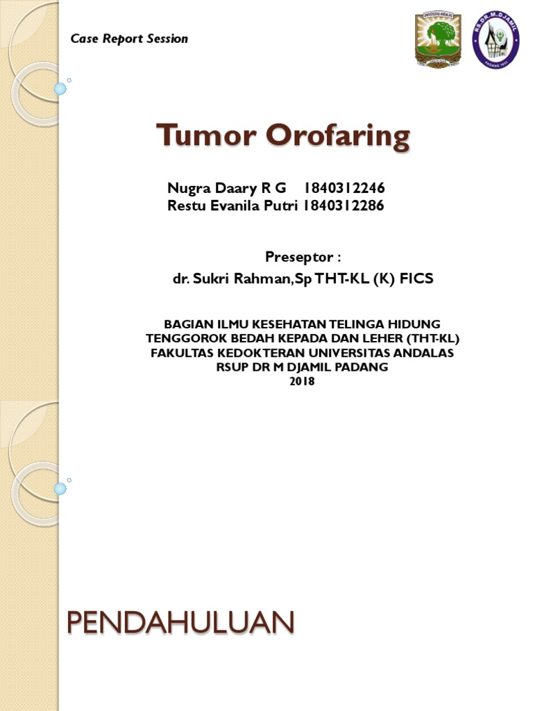 Laporan Kasus Tumor Orofaring | PDF