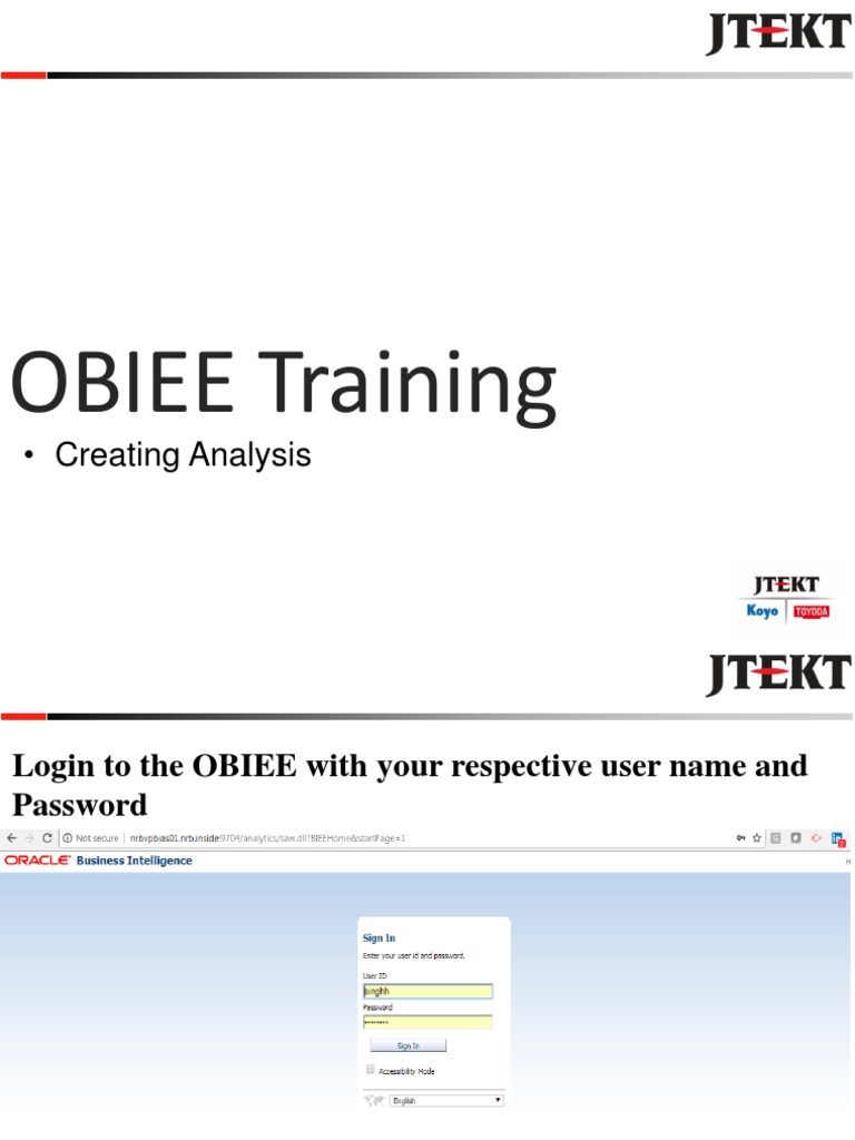 OBIEE Training - 2 | PDF
