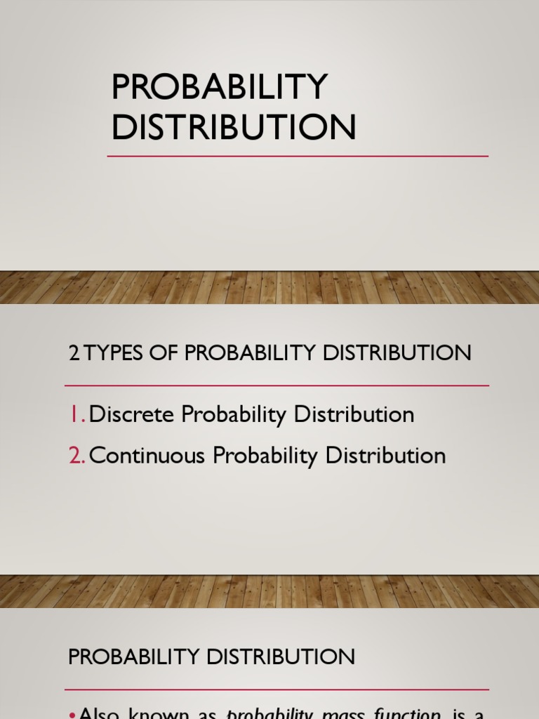 Probability Distribution Ppt