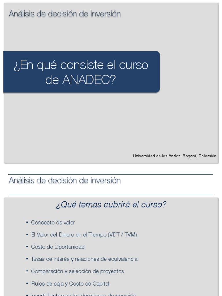 ANADEC | PDF | Inversiones | Capital (economía)