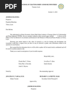 Promissory Letter For Lacking Documents | PDF