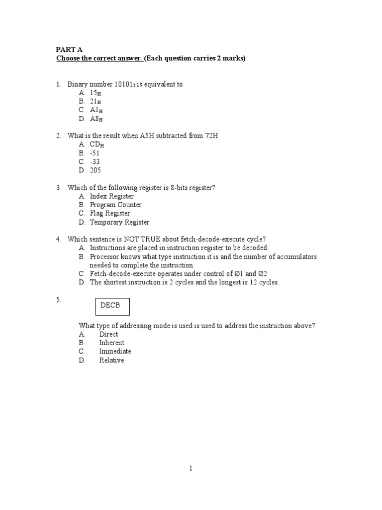 Microcontroller Exam Paper Pdf Computer Program Programming