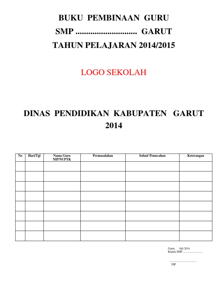Format Buku Pembinaan Guru dan TAS.docx