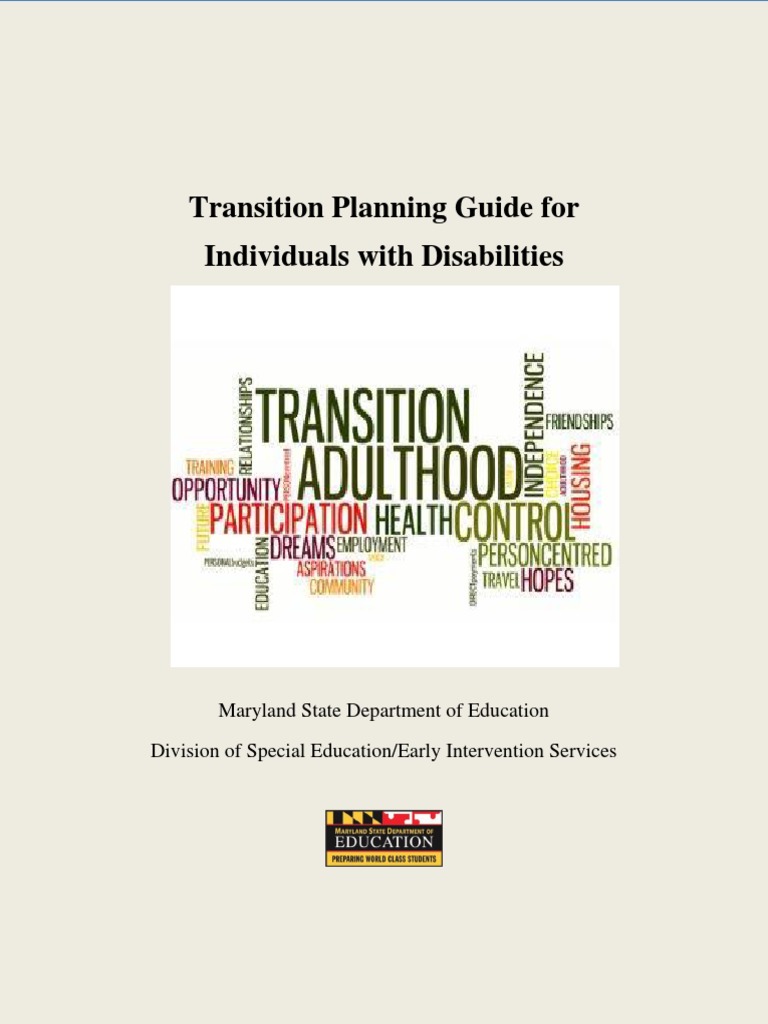 Msde Transition Guide | PDF | Supplemental Security Income | Individualized Education Program
