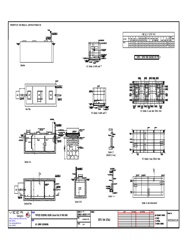 Septic Tank Details | PDF
