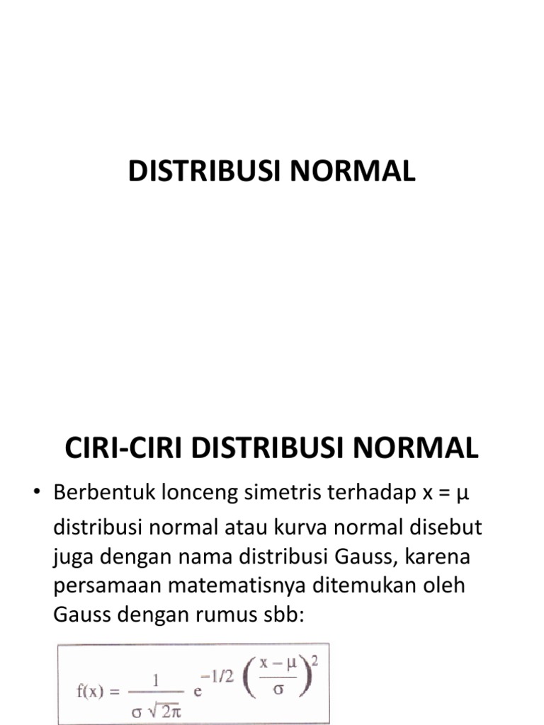 Distribusi Normal | PDF