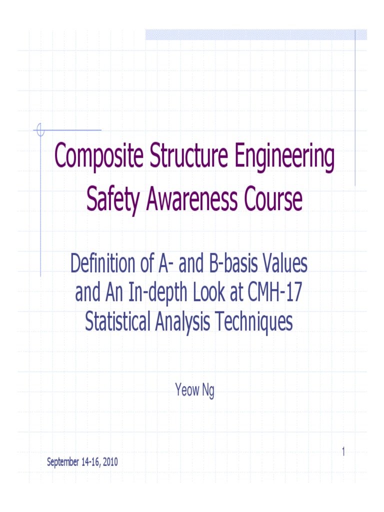 Definition of Basis Values and An In-Depth Look at CMH-17 Statistical ...