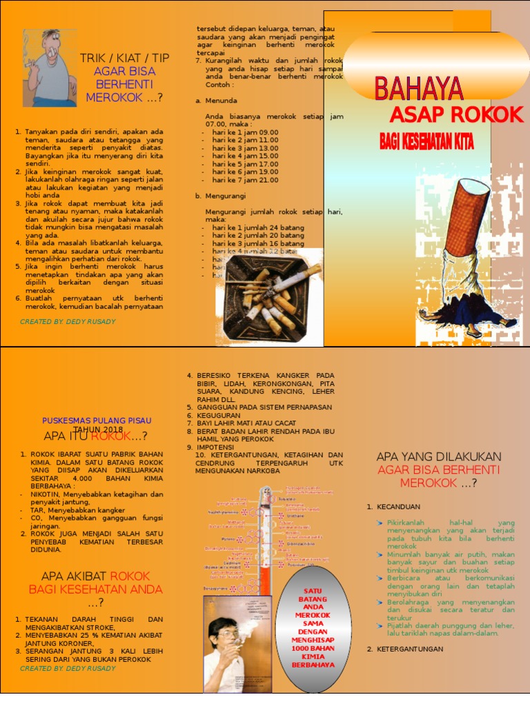 Leaflet Rokok | PDF | Gaya Hidup