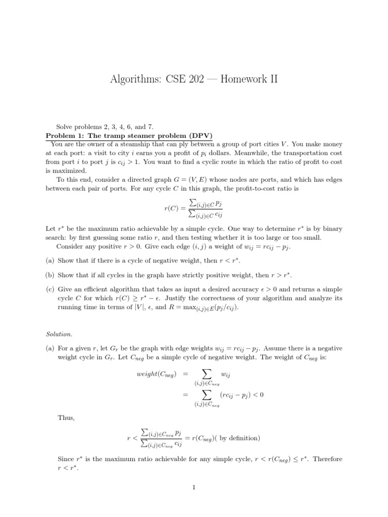 hw3 P | PDF | Time Complexity | Graph Theory