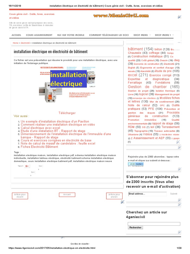 Installation Electrique Maison | PDF | Électricité | Ingénierie