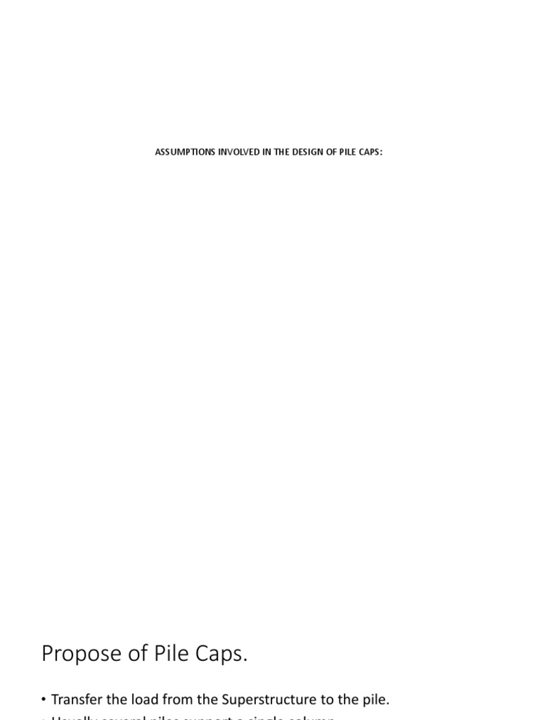 Pile Cap | PDF | Deep Foundation | Bending