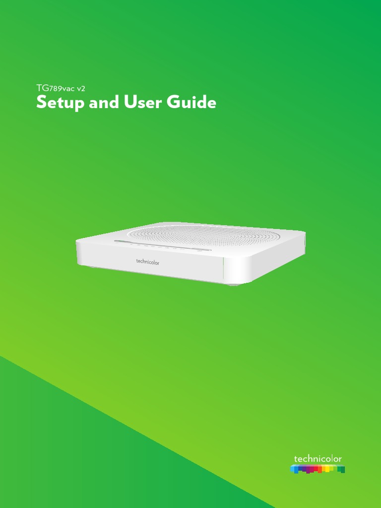 TG789vac v2 Set Up and User Guide | PDF | Internet Access | Computer ...