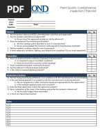Coating & Painting Inspection Checklist | PDF | Abrasive | Coating