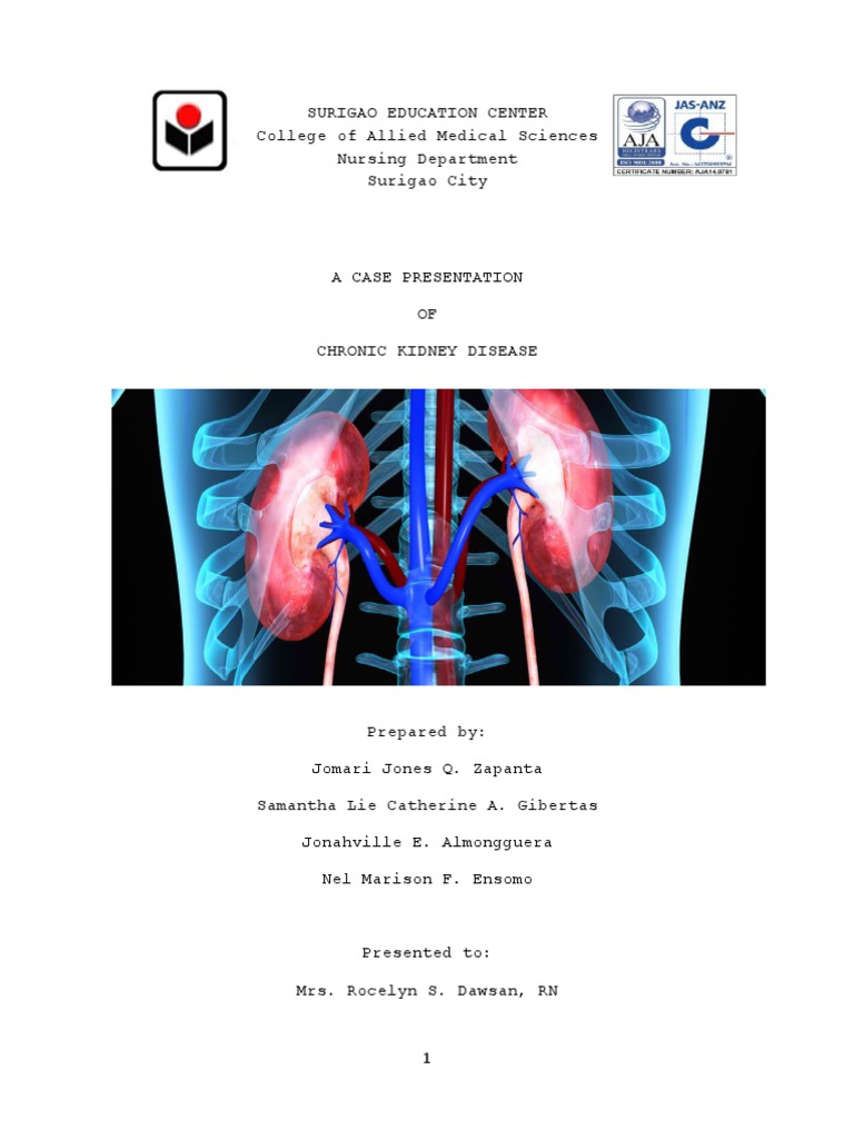Case Study of Chronic Kidney Disease | PDF | Chronic Kidney Disease ...