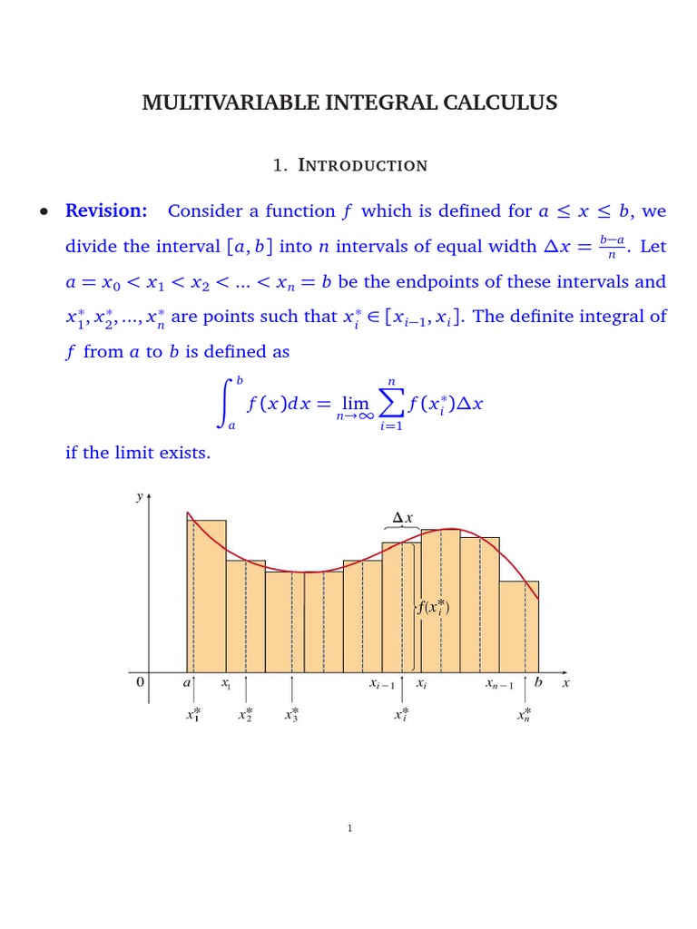 Multiple Integrals Notes | Download Free PDF | Integral | Calculus