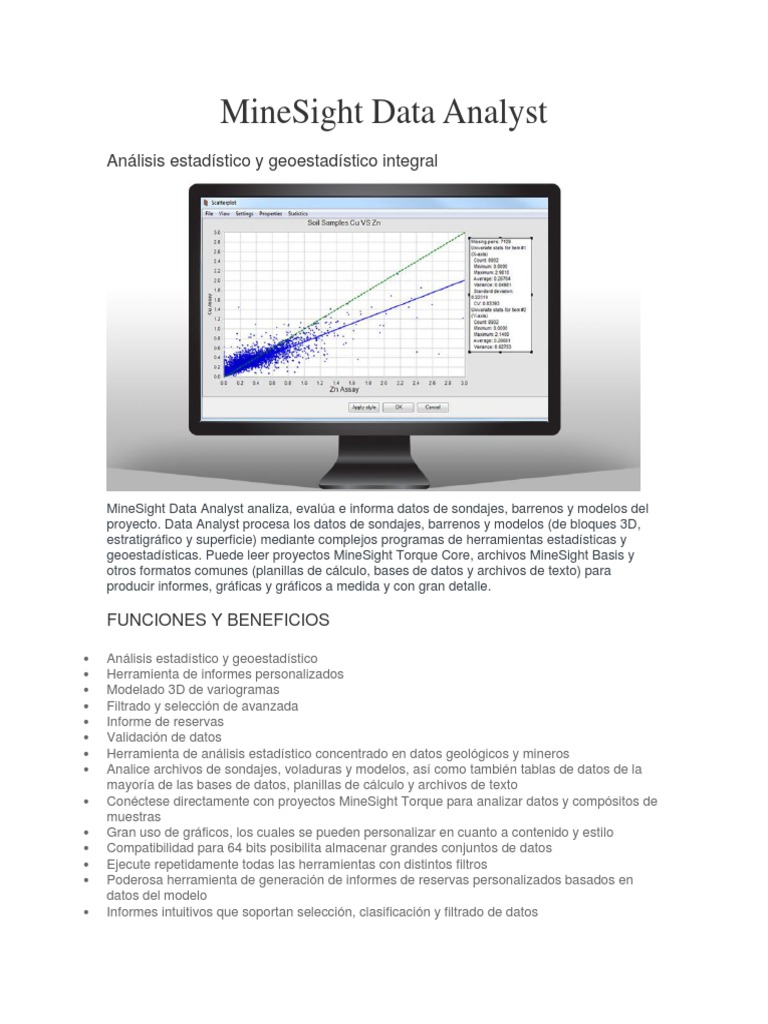 MineSight Data Analyst - Ptog. | PDF