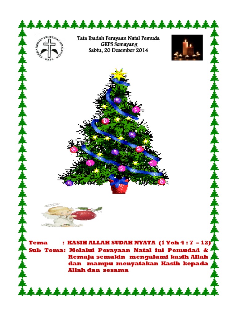 Tata Ibadah Perayaan Natal Pemuda GKPS Semayang | PDF