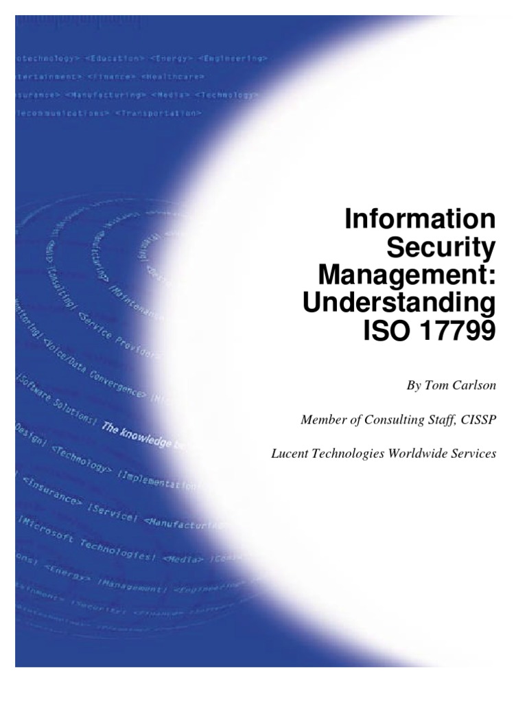 ISO 17799_Whitepaper | Information Security | Online Safety & Privacy