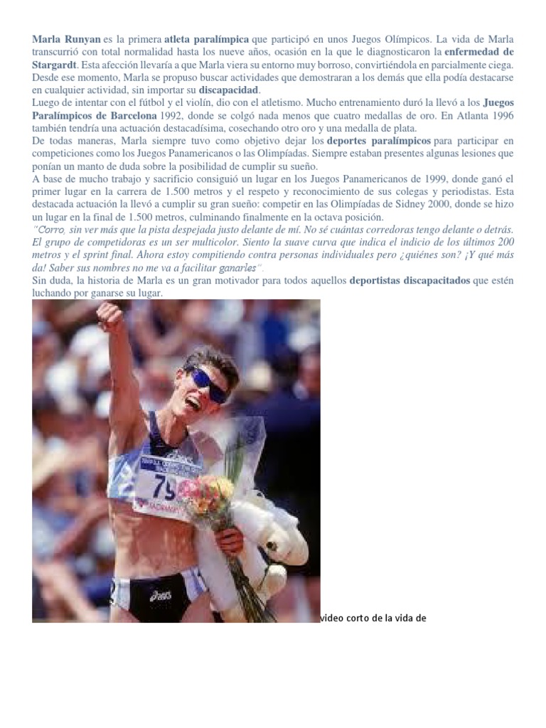 Marla Runyan | PDF