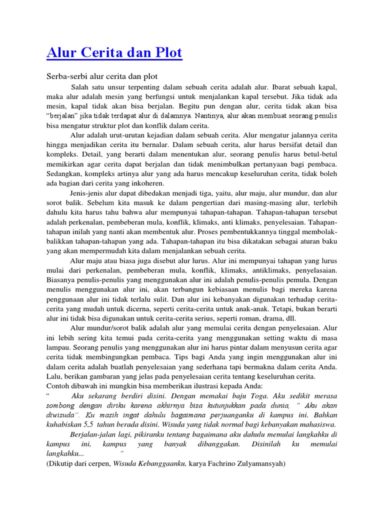 plot atau alur cerita - Julia Nash