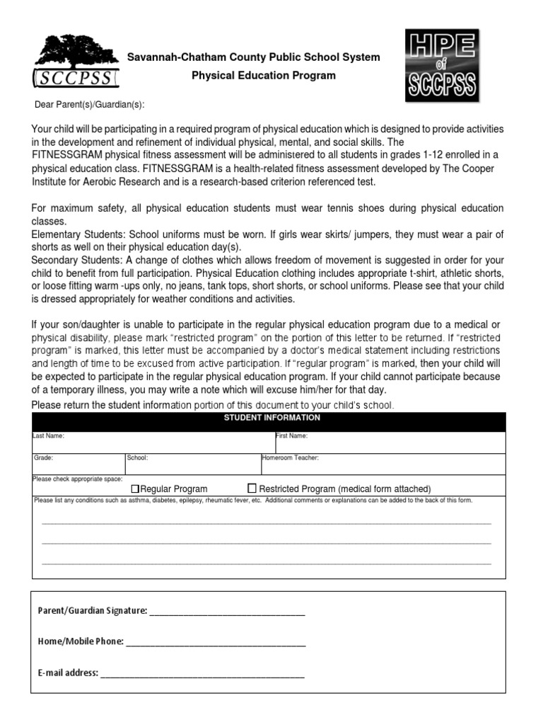 Physical Education Letter | Download Free PDF | Physical Education ...