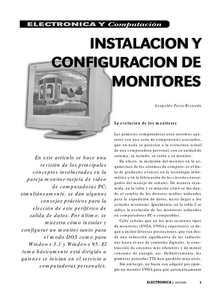 Manual de Seleccion de Monitores | PDF | Monitor de computadora ...