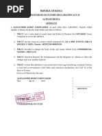 Form-LRA-12 Affidavit of Lost Title | PDF | Identity Document | Justice