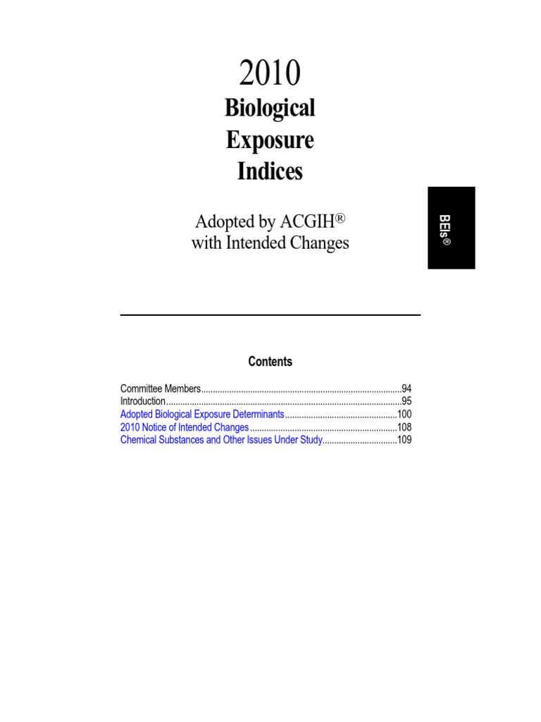 07-2010-BEIs Introduction PDF | PDF | Wellness | Medical