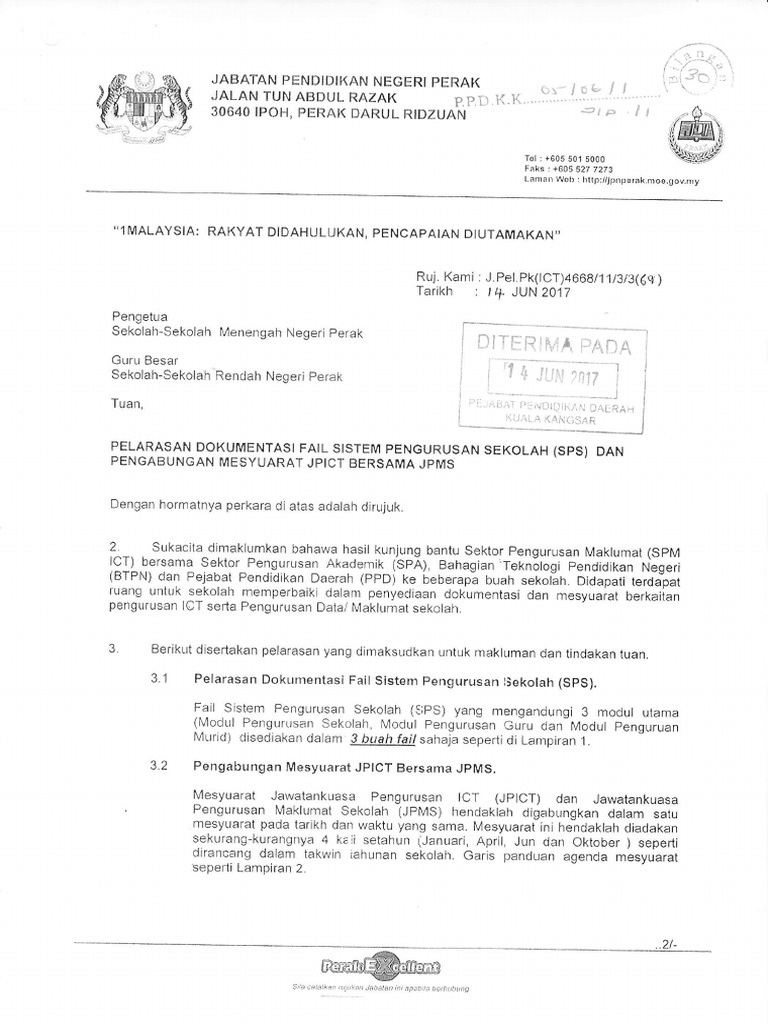 Pelarasan Dokumen Fail Sistem | PDF