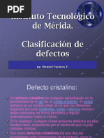 Los Tipos de Defectos Estructurales Presentes en Los Materiales | PDF ...