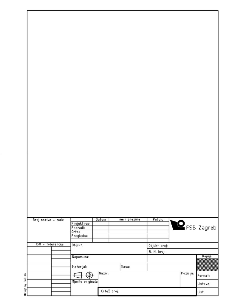 A4 Okvir I Sastavnica | PDF