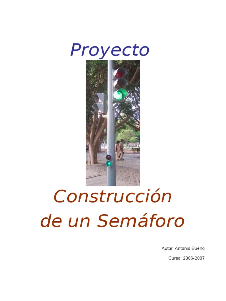 Construcción de un Semáforo Didáctico | PDF | Semáforo | Tornillo