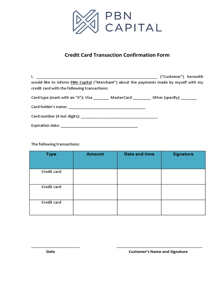 PBNCapital Payment - Confirmation PDF | PDF | Business | Finance ...
