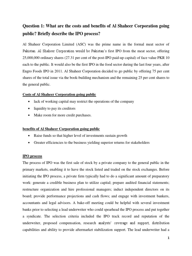 Ipo | PDF | Initial Public Offering | Discounted Cash Flow