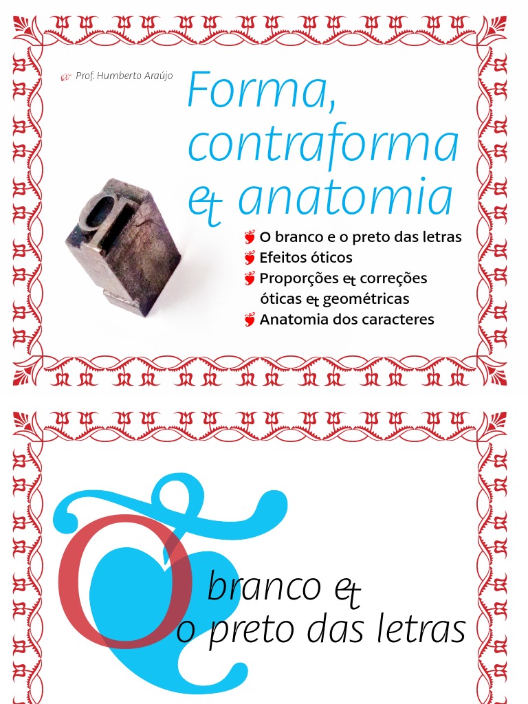 Forma Contraforma e Anatomia v2.5 | PDF | Arial | Tipografía