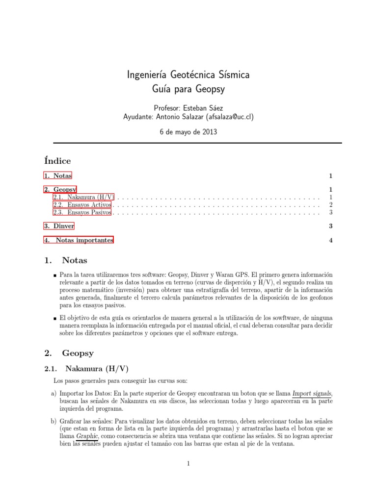 Guia Geopsy PDF | PDF | Tecnología digital | Software