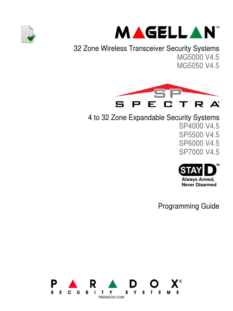 PARADOX - Programming Guide - EN PDF | Download Free PDF | Security ...