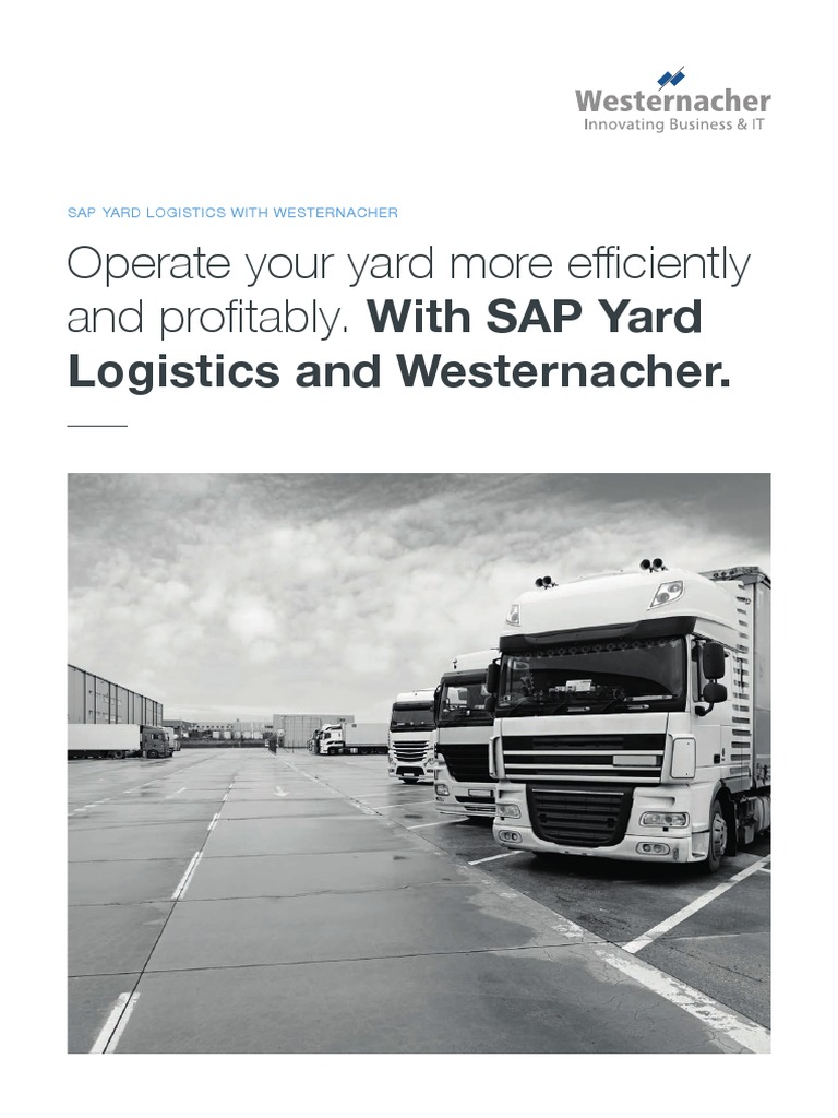 SAP Yard Logistics Flyer en | PDF | Logistics | Internet Of Things